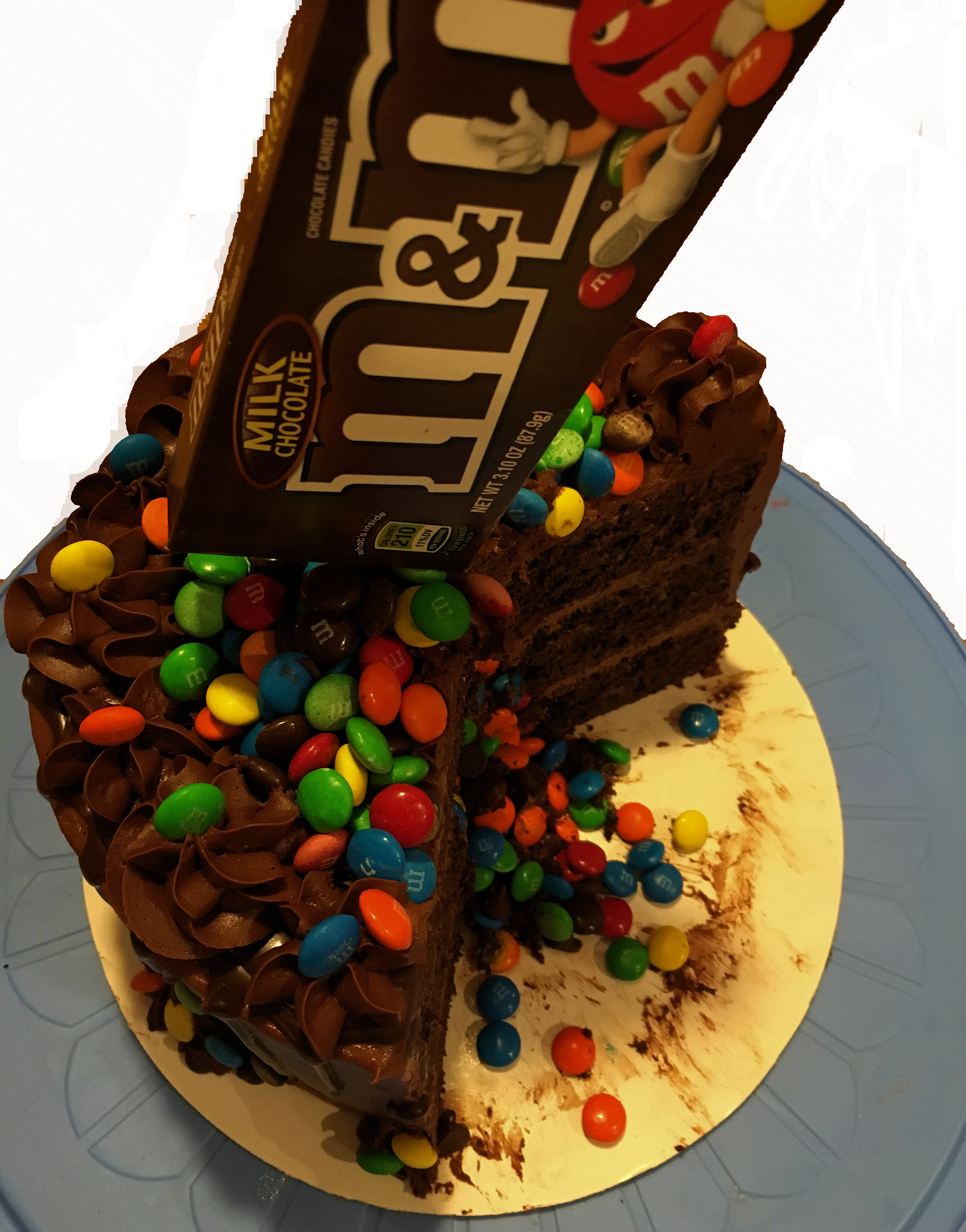 Candy-filled M&M Drip Cake ~ Intensive Cake Unit