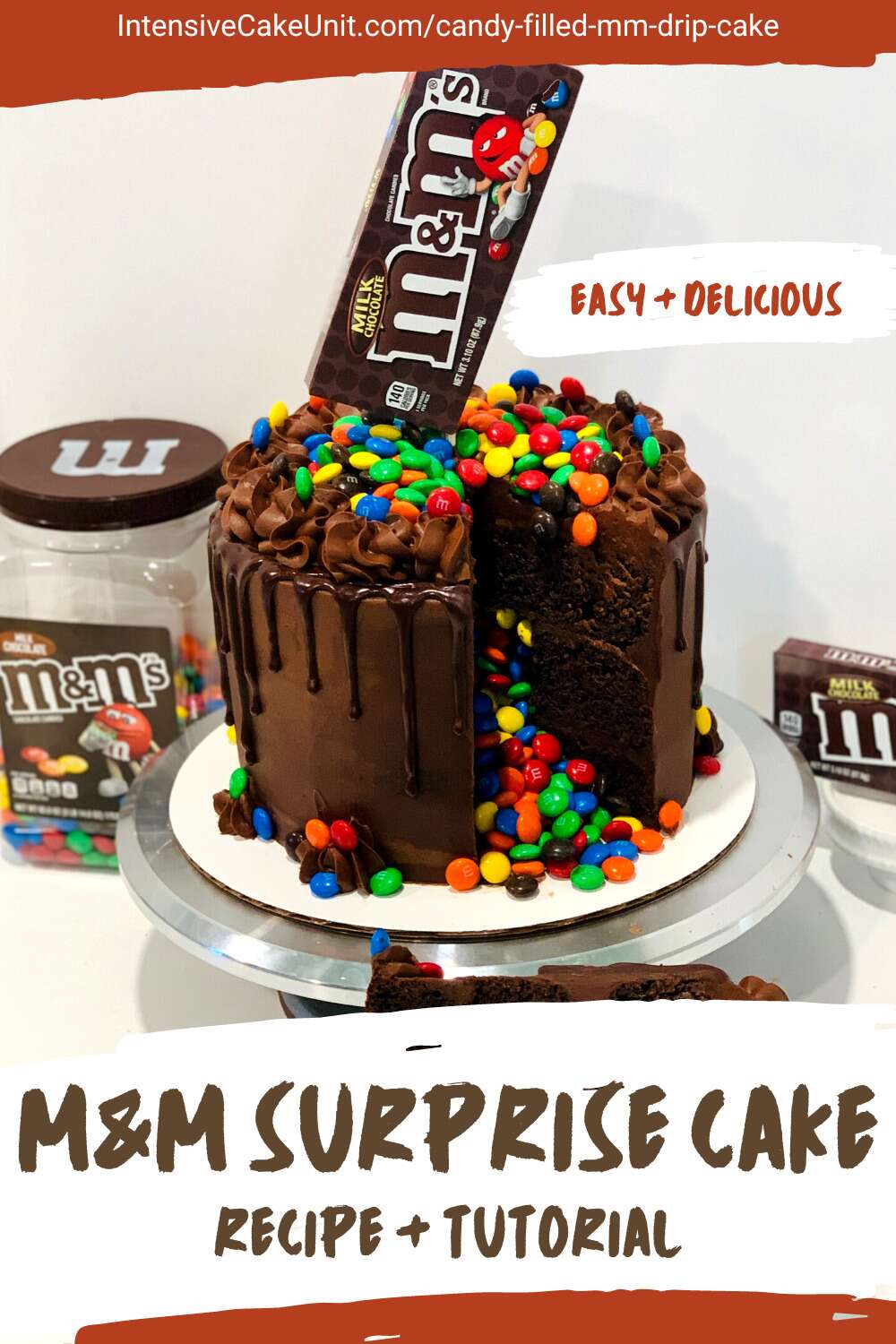 Candy-filled M&M Drip Cake ~ Intensive Cake Unit