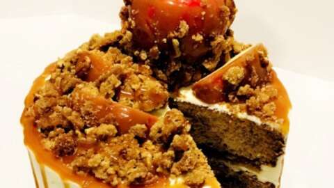 Caramel Apple Toffee Crumble Cake ~ Intensive Cake Unit
