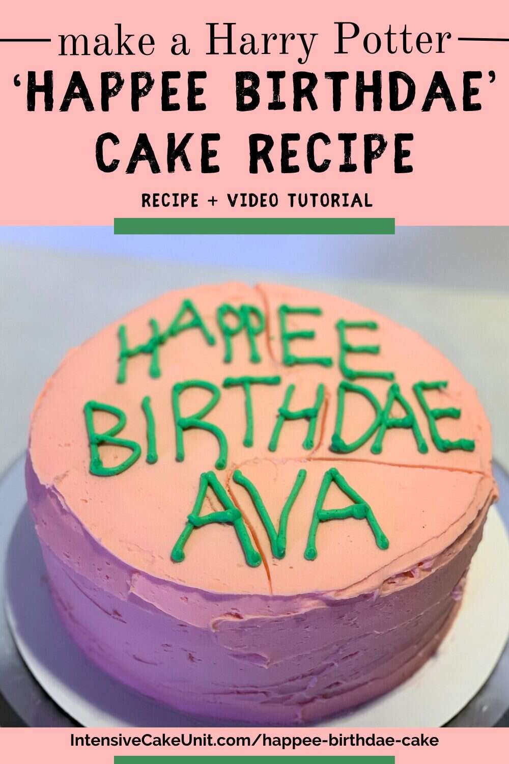 'Happee Birthdae' Harry Potter Cake ~ Intensive Cake Unit