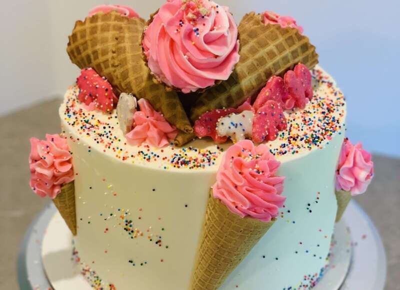 Ice Cream Cone Cake (no ice cream maker required!) ~ Intensive Cake Unit