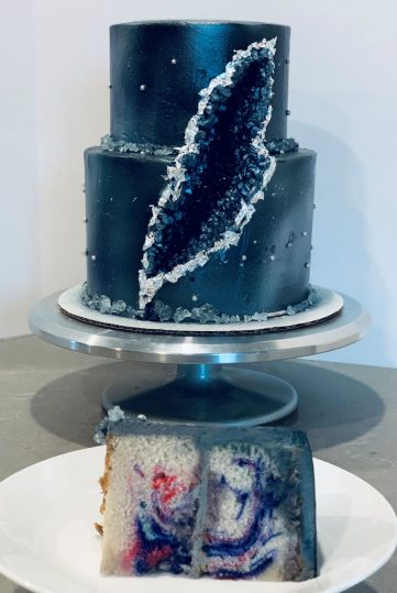 Galaxy Geode Cake