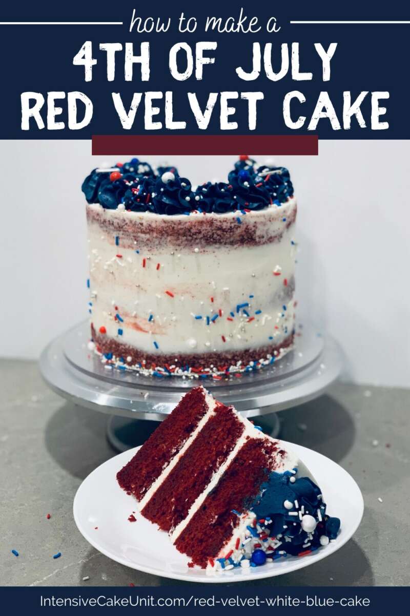 Red Velvet White & Blue Cake ~ Intensive Cake Unit