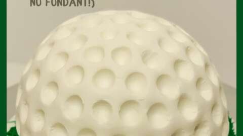 Golf Ball Smash Cake ~ Intensive Cake Unit