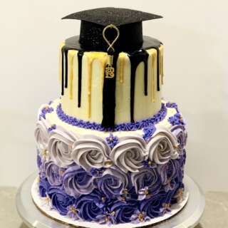 Tiered Graduation Cake ~ Intensive Cake Unit