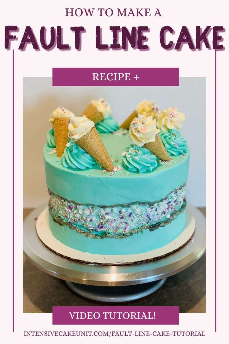 Fault Line Cake Tutorial ~ Intensive Cake Unit
