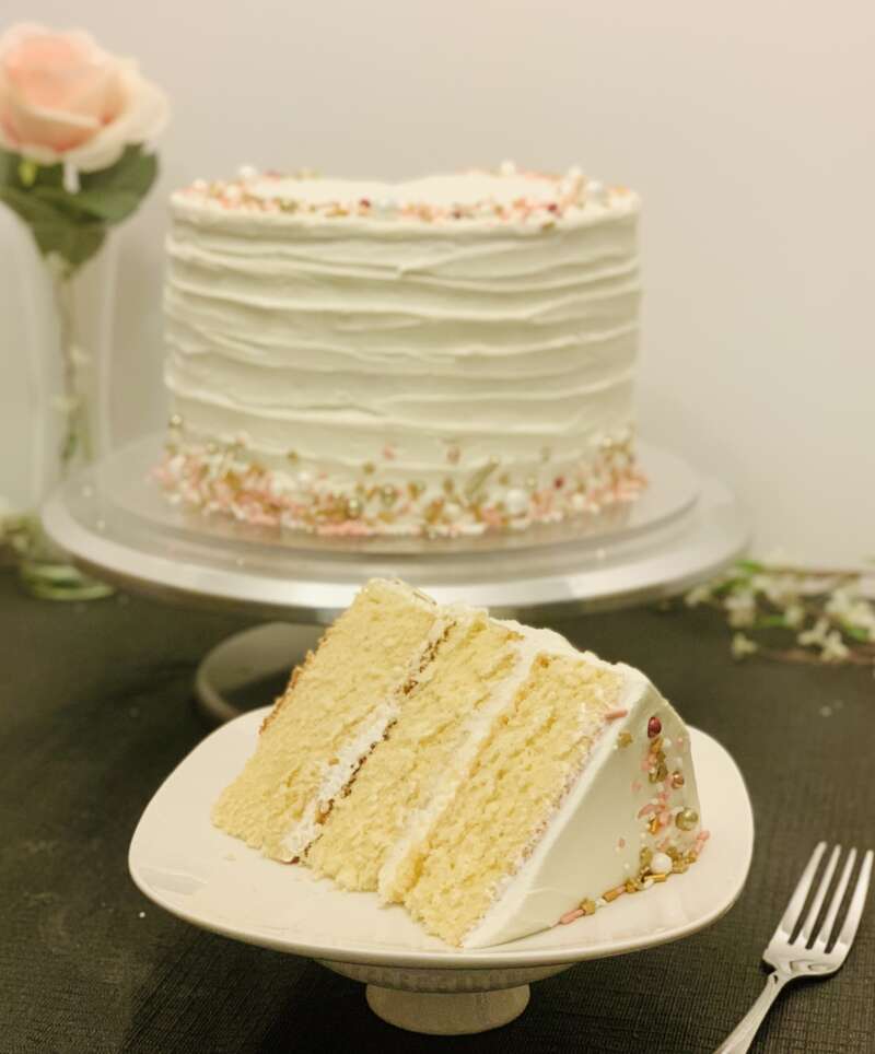 Vanilla Sourdough Discard Cake ~ Intensive Cake Unit