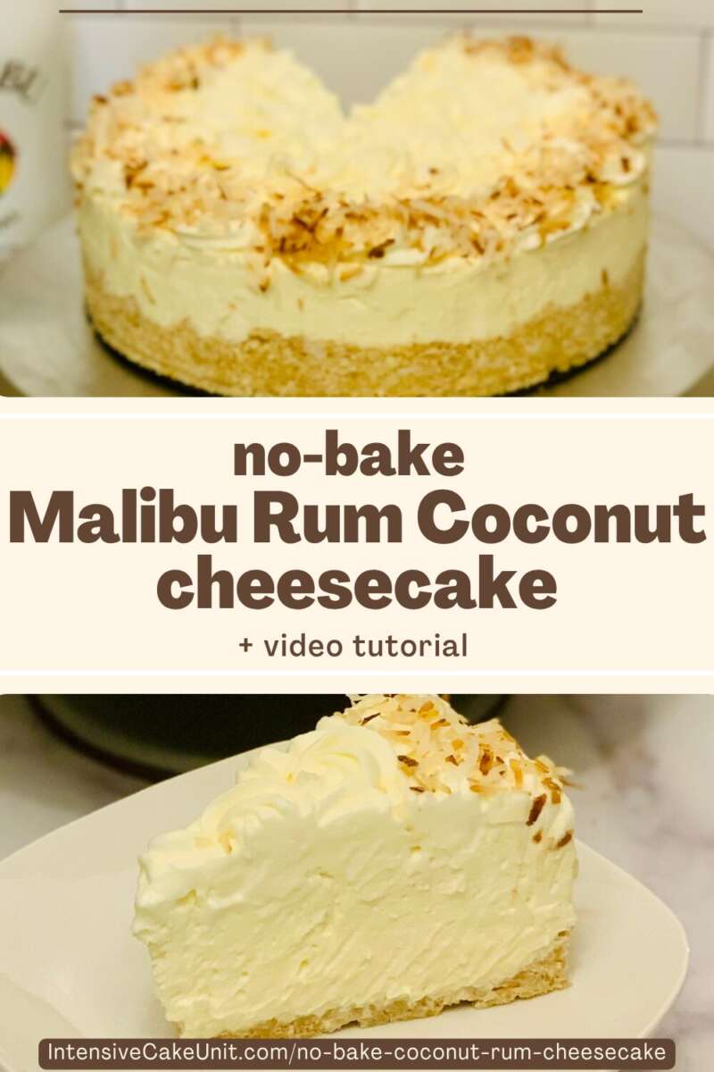 No-bake Coconut Rum Cheesecake ~ Intensive Cake Unit